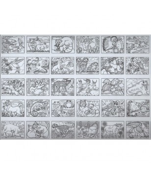 Cahier de coloriage sur le thème des Animaux sauvages